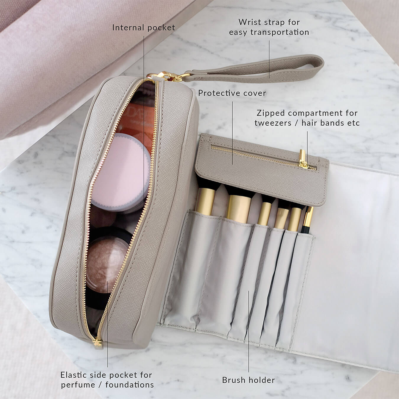 Wraparound Makeup Bag – Stackers Canada